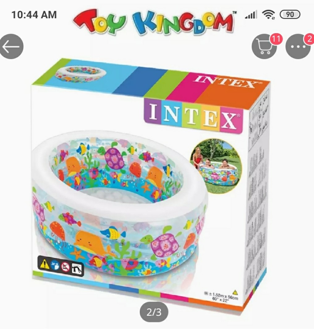 intex round inflatable pool, Babies & Kids, Infant Playtime on Carousell