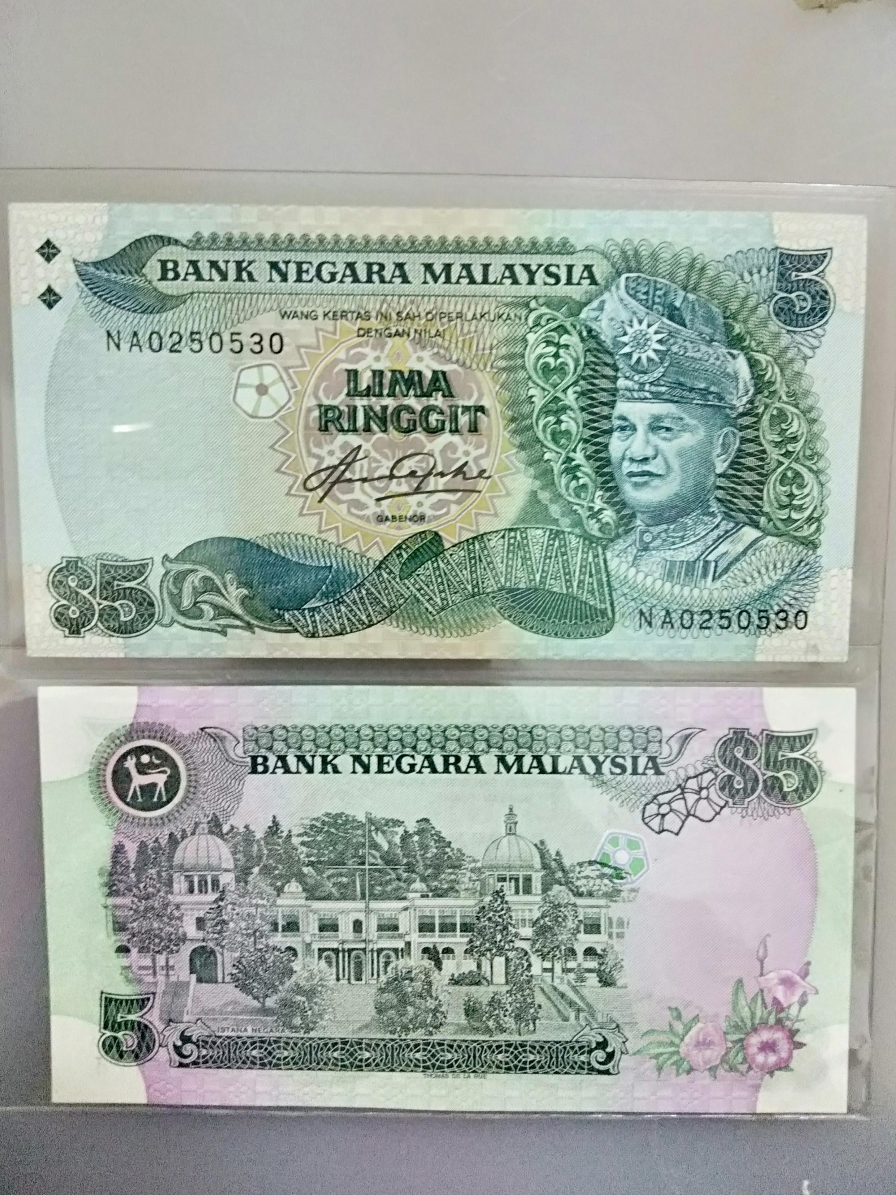 Malaysia 5 ringgit 1980-1985, Hobbies & Toys, Memorabilia ...