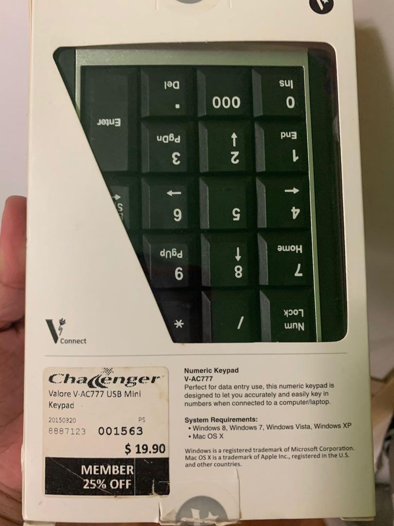 Numeric Keypad, Computers & Tech, Parts & Accessories, Computer Keyboard on Carousell