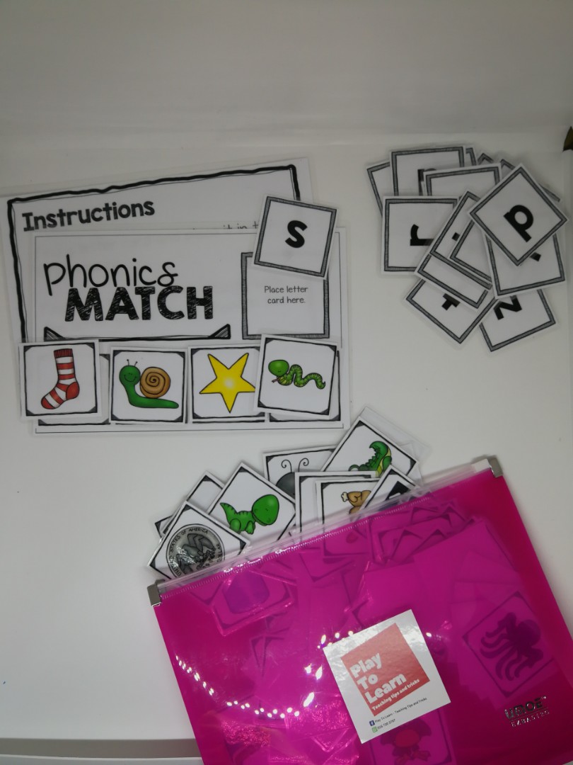 Phonics matching games set, Hobbies & Toys, Toys & Games on Carousell
