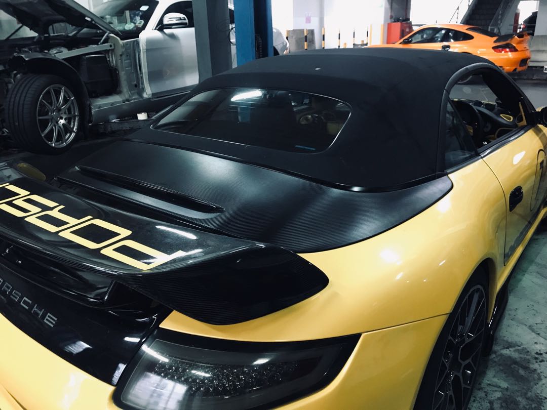 Porsche 911 hydraulic convertible roof repair, Car Accessories ...