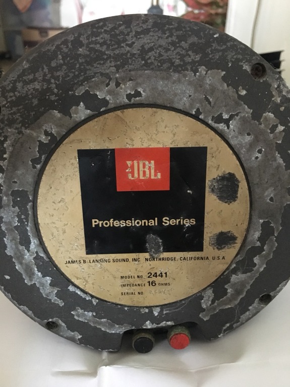 RARE JBL Professional 2441 Compression Driver - 2309 Horn - 2310 Acoustic Lens, Electronics ...