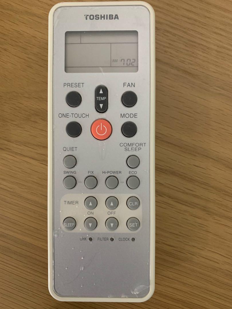 Toshiba Aircon Remote Control, TV & Home Appliances, Air Conditioners ...