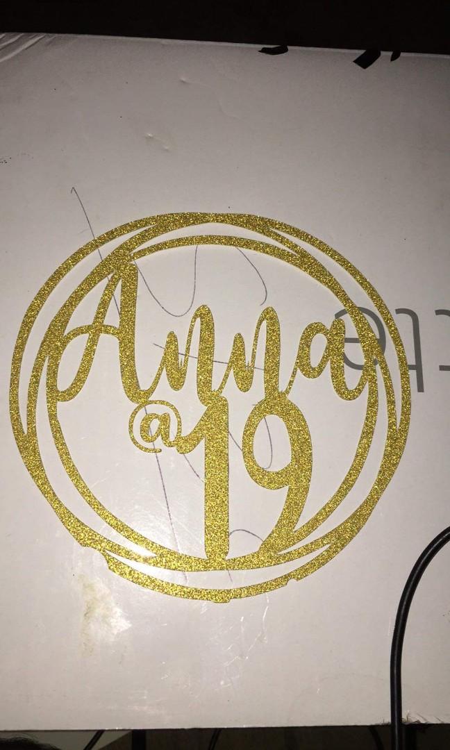 Customized Cake Topper | Wedding, Birthdays Debut, Anniversary staple ...