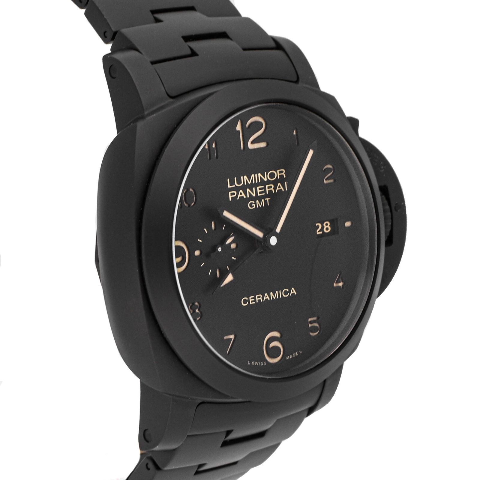 Panerai Luminor 1950 3-Days GMT Tuttonero PAM 438, Luxury, Watches on ...