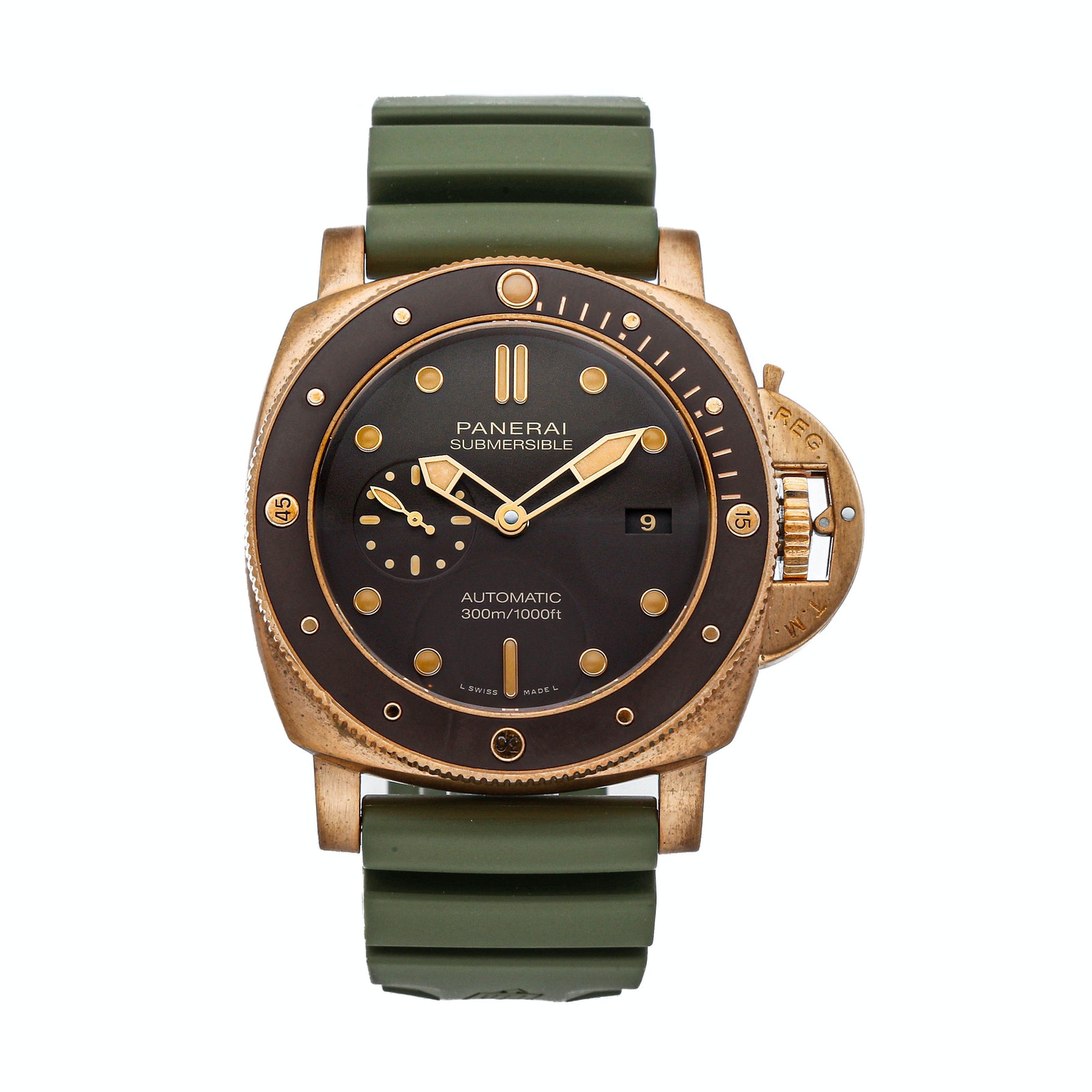 Panerai Submersible Bronzo PAM 968, Luxury, Watches on Carousell