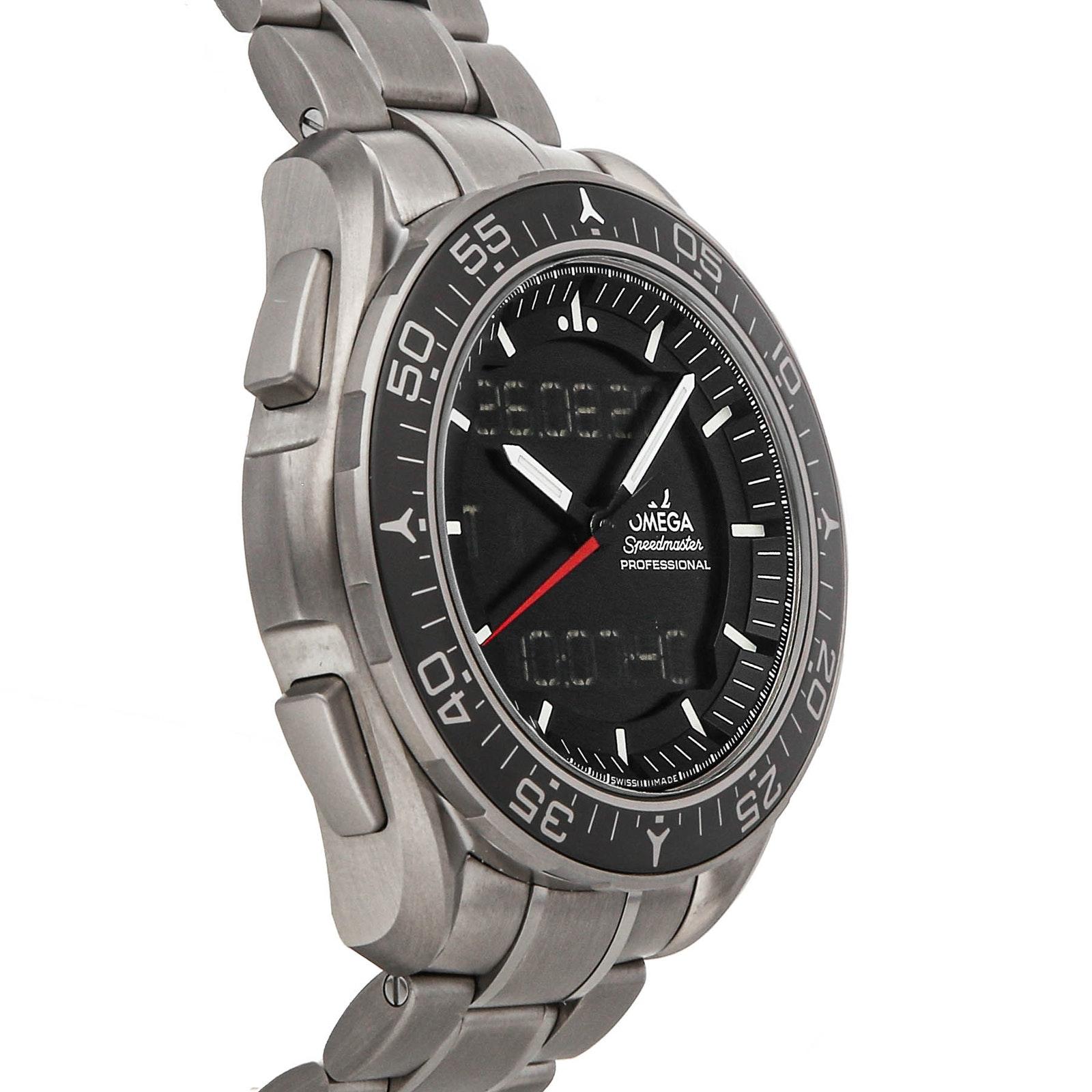 Pre-Owned Omega Speedmaster Skywalker X-33 Chronograph 318.90.45.79.01 ...