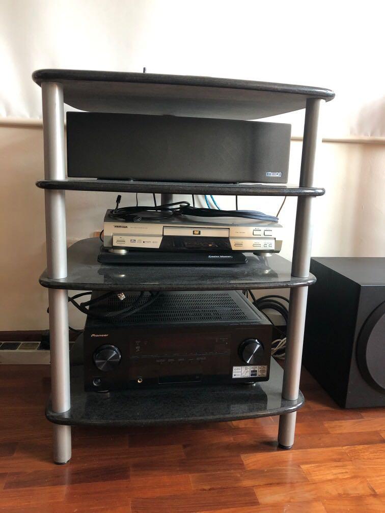 3 tier stone/ marble audio rack, Furniture & Home Living, Furniture ...
