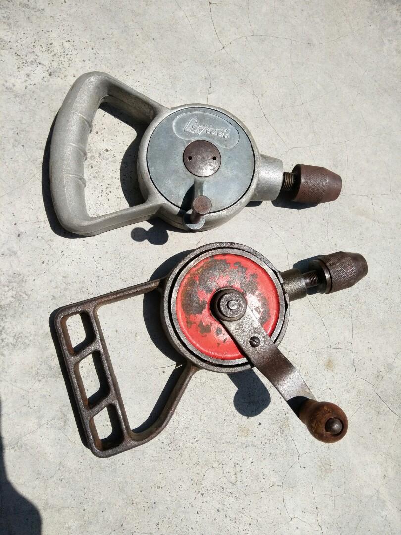 ANTIQUE MANUAL HAND DRILL, Furniture & Home Living, Home Decor, Vases ...