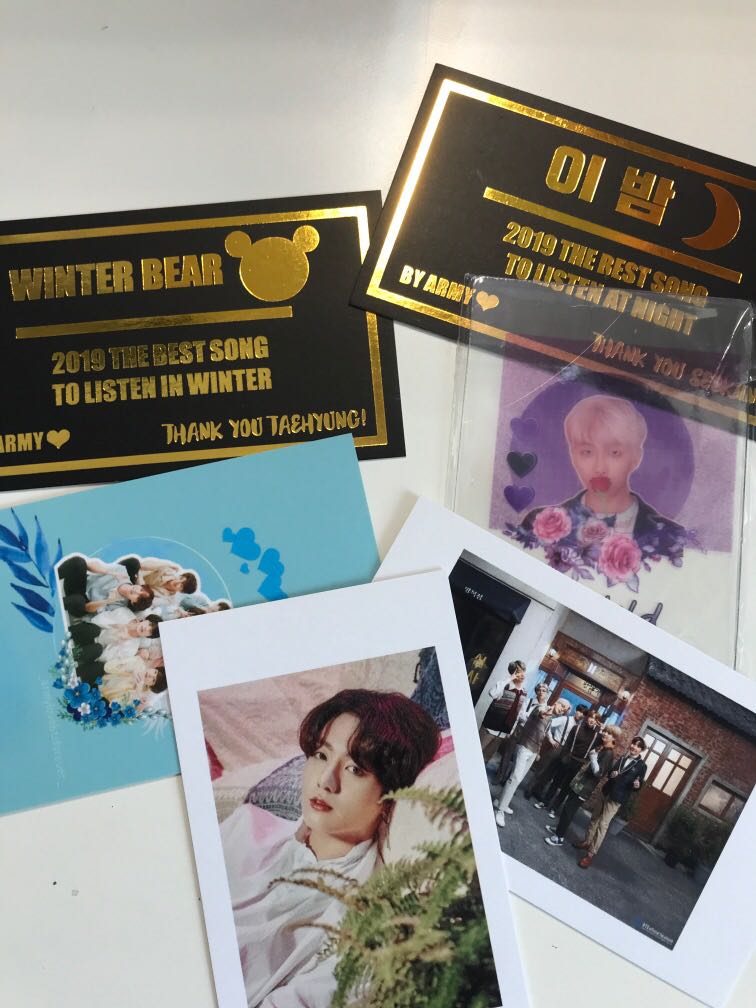 bts freebie fan made set, 興趣及遊戲, 收藏品及紀念品, 明星周邊 - Carousell