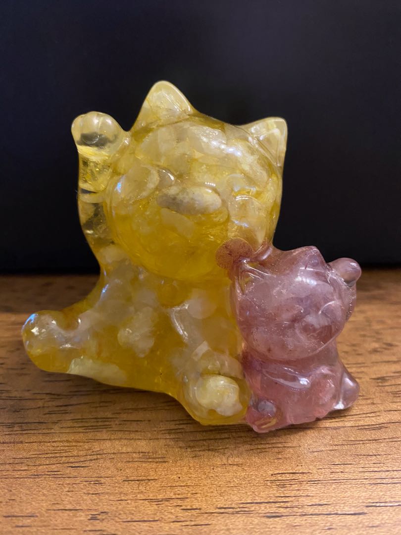 Crystal fortune cat, Women's Fashion, Jewelry & Organisers, Precious ...