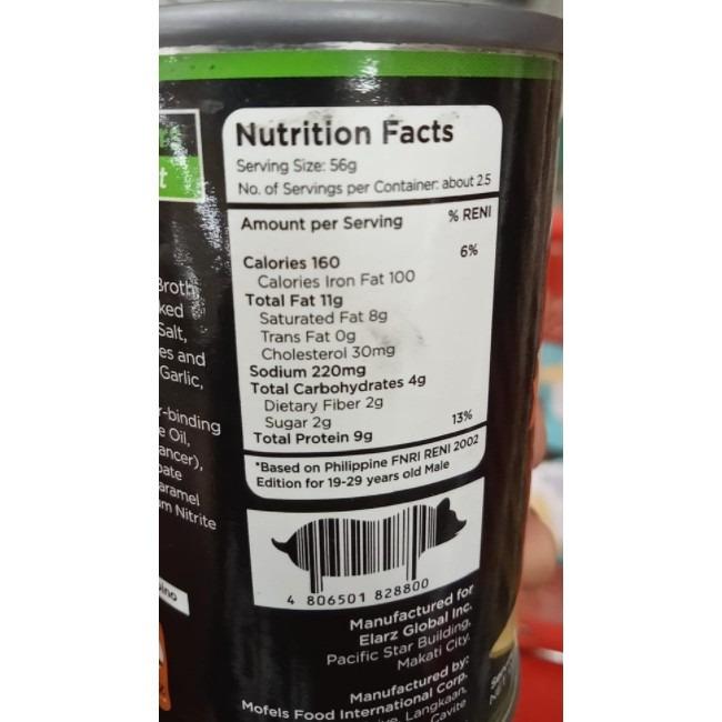 Elarz Lechon De Lata Corned Lechon Original (3 x 150 g), Food & Drinks ...