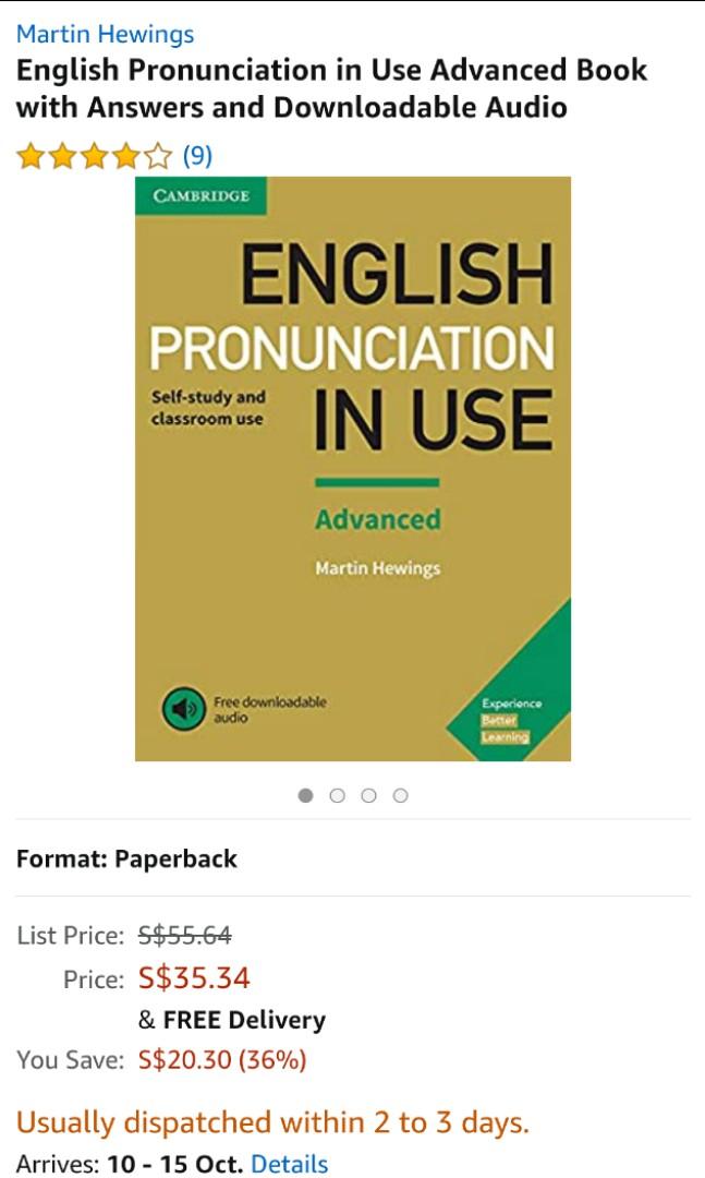 English pronunciation in use (Advanced) Cambridge, Computers & Tech ...