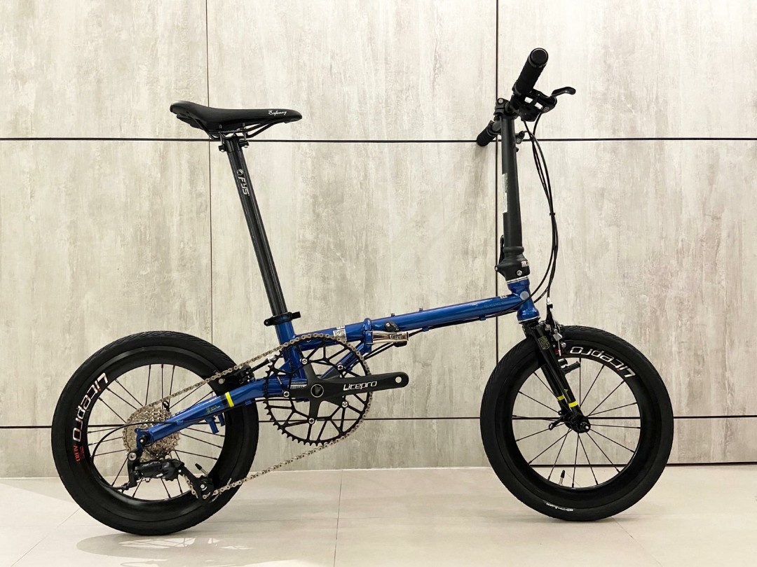 Fnhon Gust 9spd 349 blue (ready stock), Sports Equipment, Bicycles ...