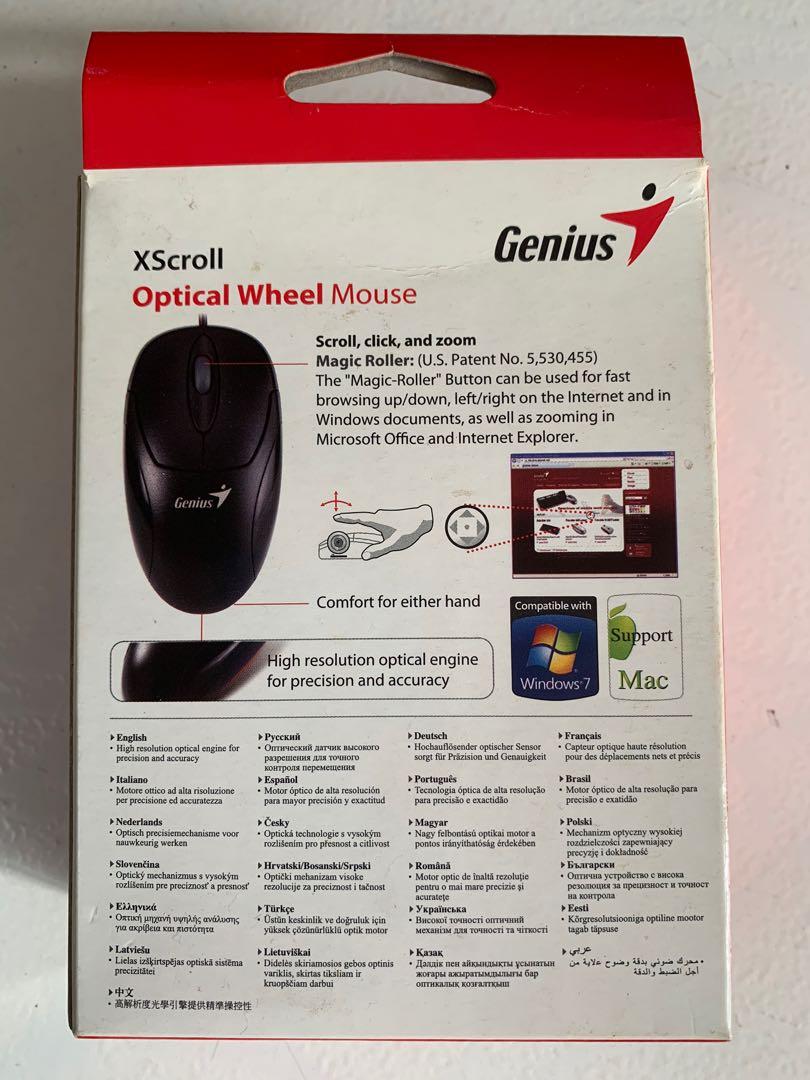 Genius XScroll Optical Wheel Mouse, Computers & Tech, Parts ...