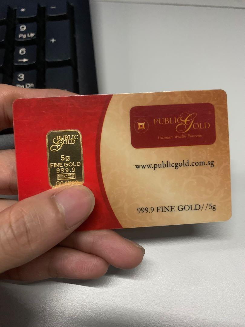 PUBLIC GOLD BAR 5G, Everything Else, Others on Carousell