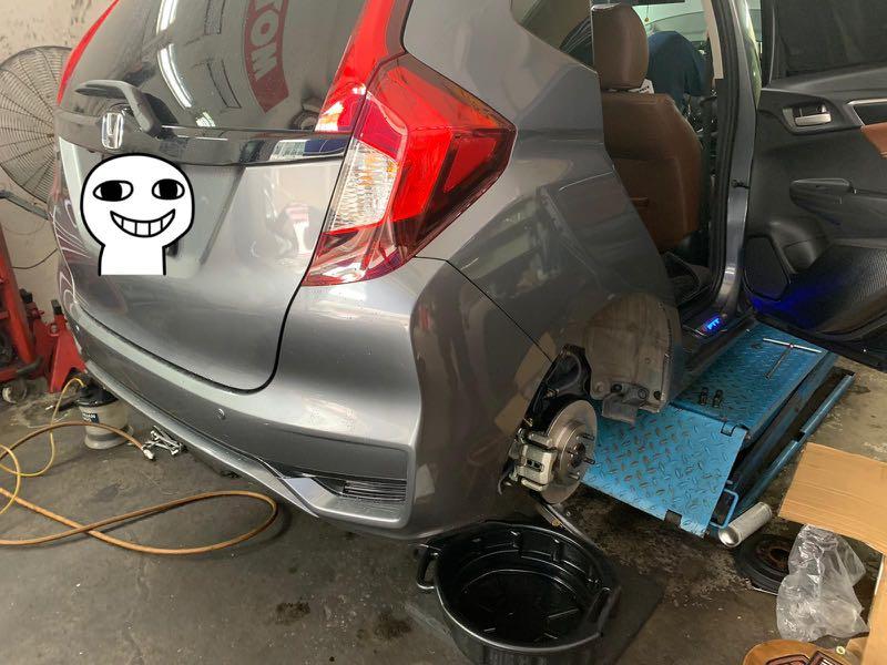 Honda Fit gk3 rear drum to disc brake conversion, Car Accessories ...