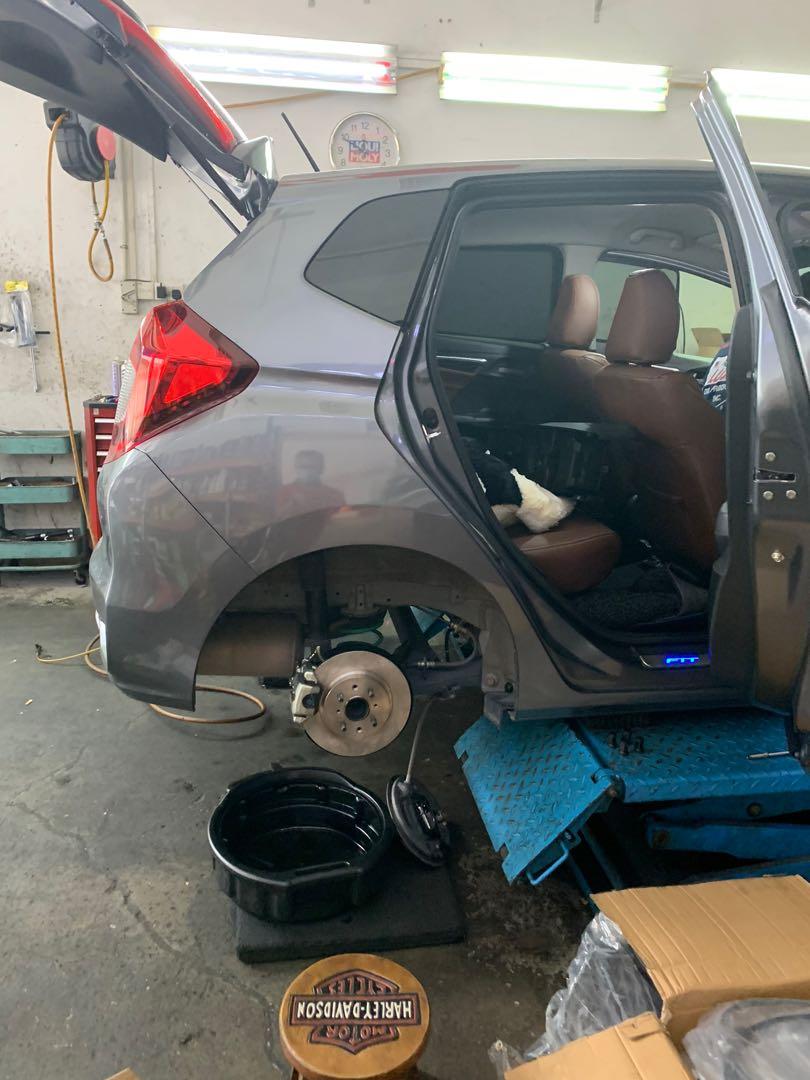 Honda Fit gk3 rear drum to disc brake conversion, Car Accessories ...
