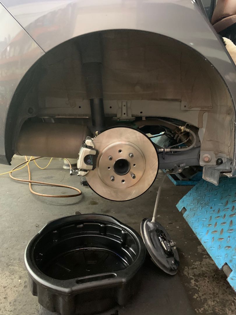 Honda Fit gk3 rear drum to disc brake conversion, Car Accessories ...