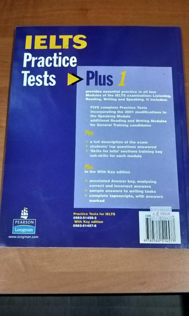 IELTS Practice Tests Plus 1 (Pearson Longman), Books & Stationery ...