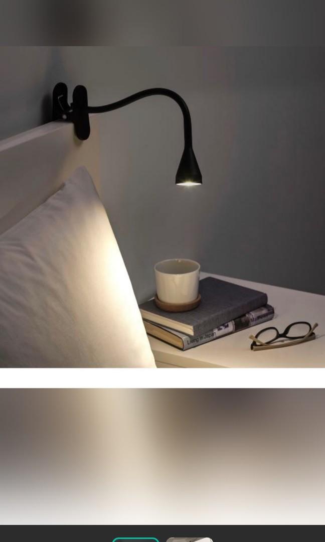 IKEA NAVLINGE LED Table / Desk/Wall Lamp with Clamp, Furniture & Home ...