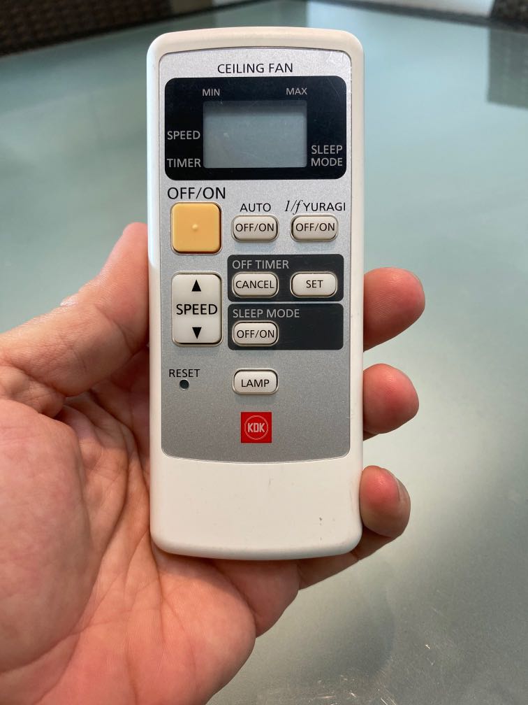 KDK ceiling fan remote control, Furniture & Home Living, Lighting ...