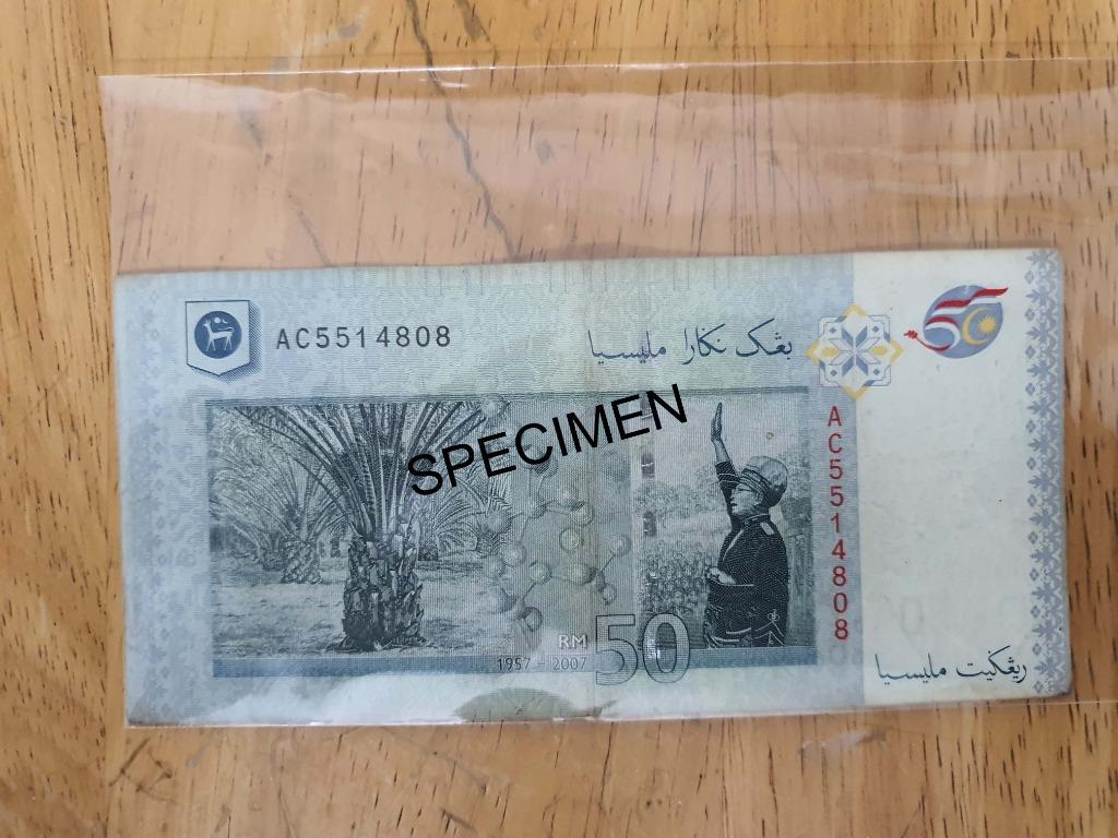 Merdeka Logo RM50 Banknotes, Hobbies & Toys, Collectibles & Memorabilia ...