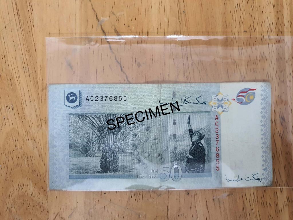 Merdeka Logo RM50 Banknotes, Hobbies & Toys, Collectibles & Memorabilia ...