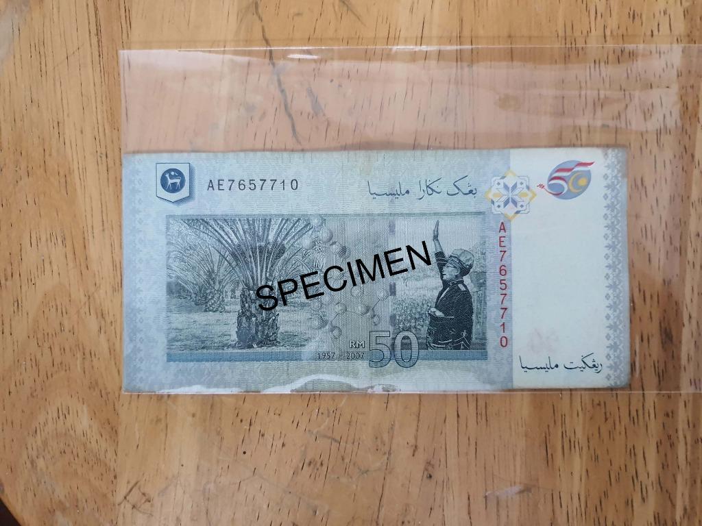 Merdeka Logo RM50 Banknotes, Hobbies & Toys, Collectibles & Memorabilia ...