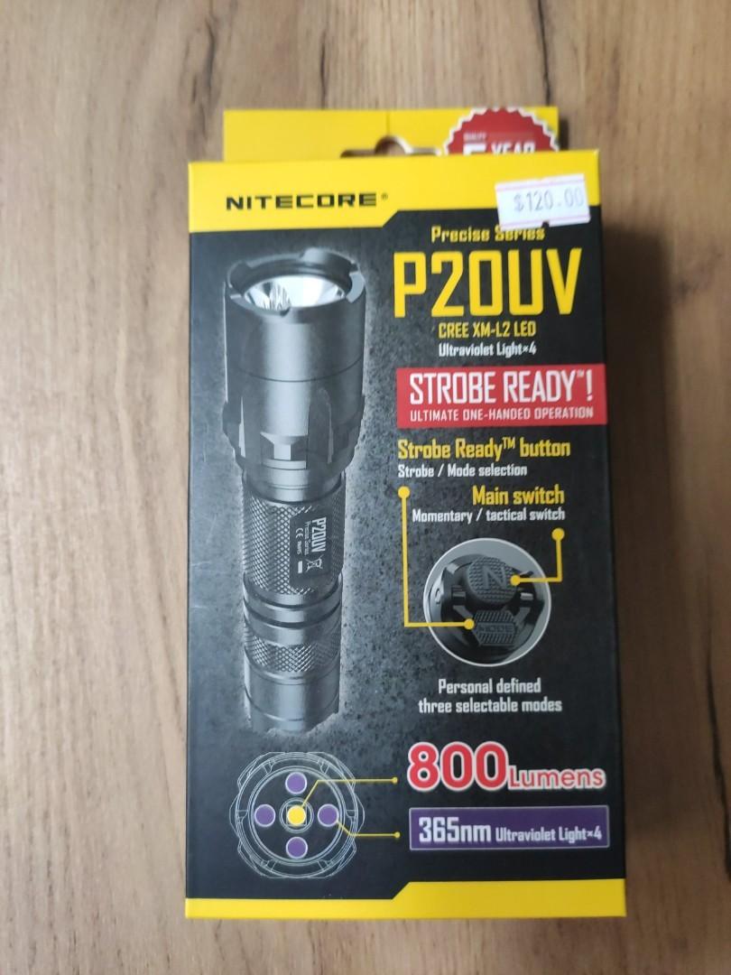 Nitecore P20UV torchlight - includes the NL1835HP (3500mah) battery ...