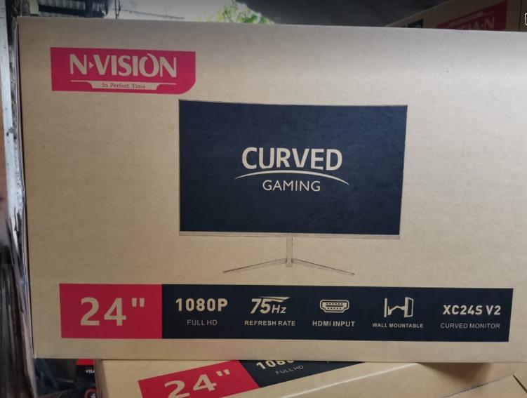 NVision 24inch 75Hz Curved Gaming Monitor, Computers & Tech, Parts ...