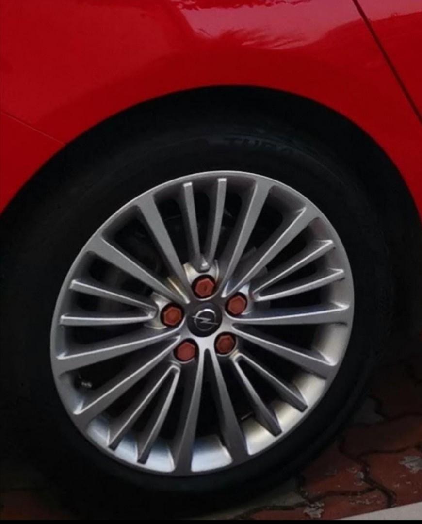Opel Astra 17" stock Rims+Tyres, good condition, Car Accessories, Tyres ...