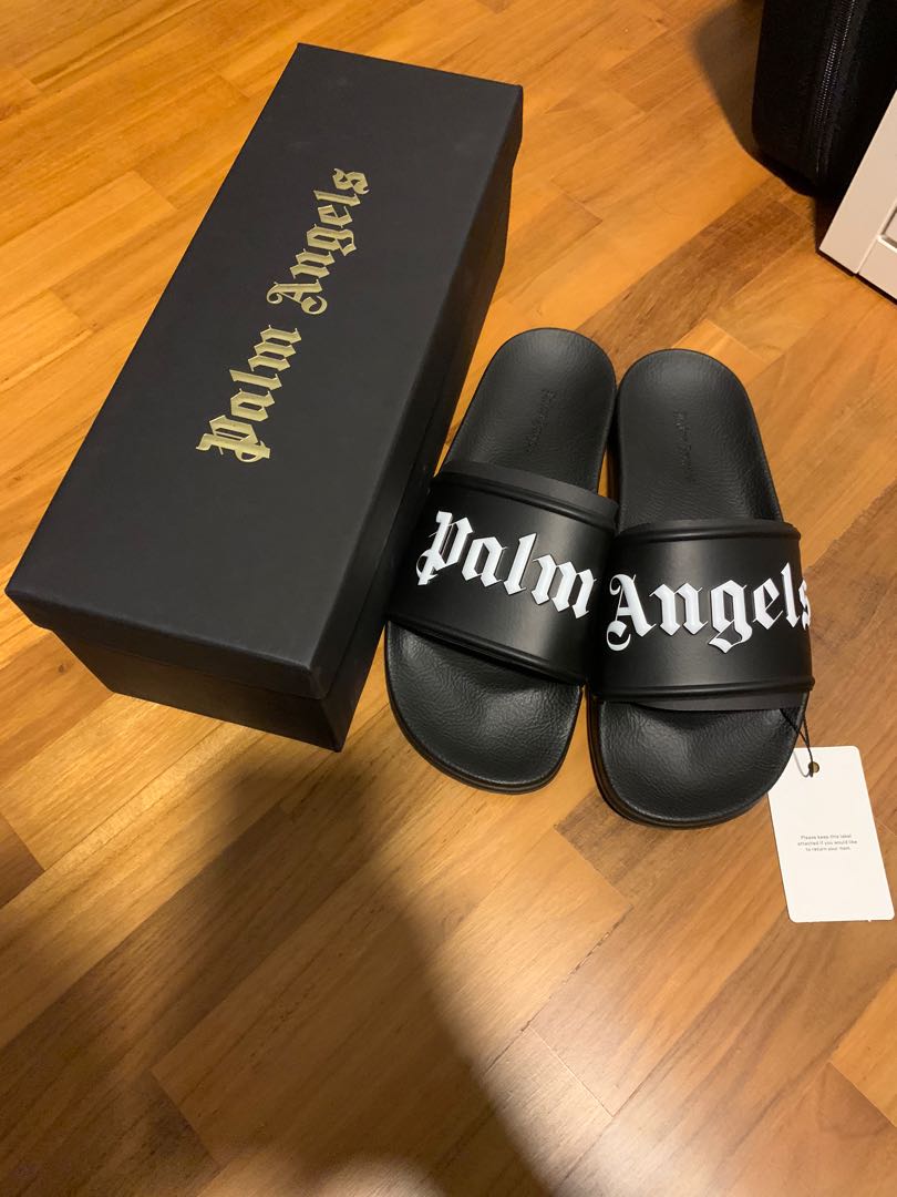 Palm Angels Slides, Men's Fashion, Footwear, Flipflops and Slides on ...