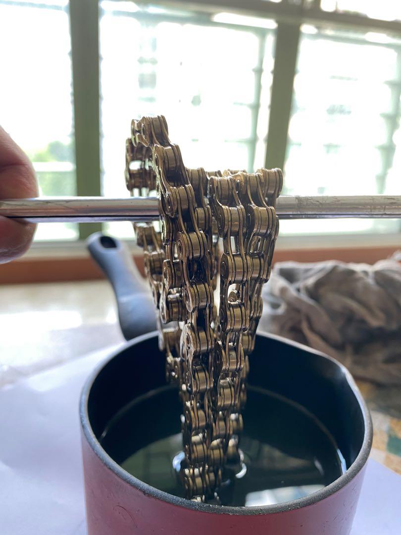 Paraffin Bicycle Chain Wax DIP, Sports Equipment, Bicycles & Parts ...