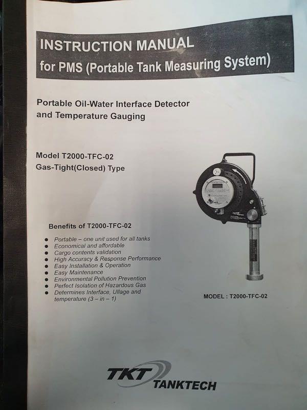 Portable Oil-Water Interface Detector and Temperature Gauging (UTI ...
