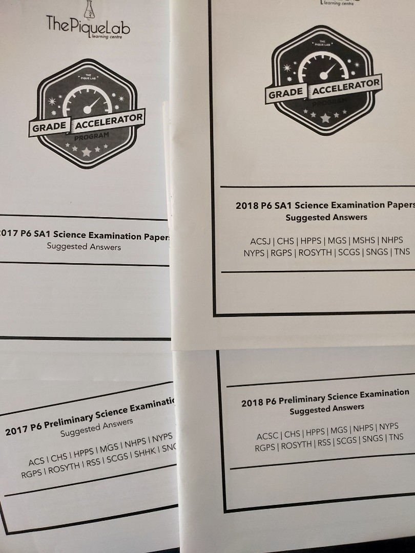 PSLE Science past year papers, notes and answer, Hobbies & Toys, Books ...