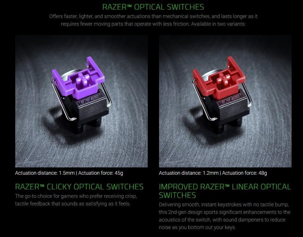 RAZER HUNTSMAN MINI * RED SWITCH * Gaming Keyboard - SILENT & LINEAR ...