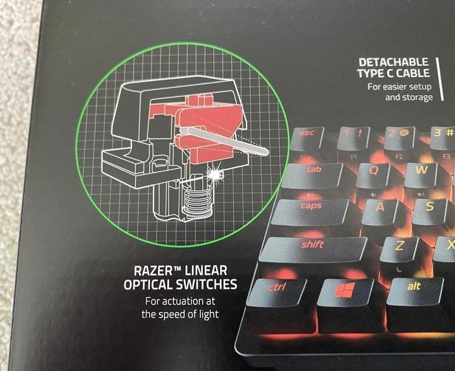 RAZER HUNTSMAN MINI * RED SWITCH * Gaming Keyboard - SILENT & LINEAR ...