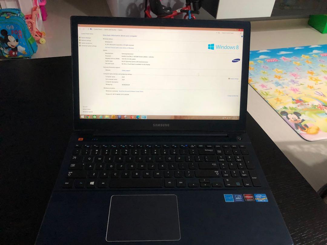 Samsung 15 inch i7, Computers & Tech, Laptops & Notebooks on Carousell