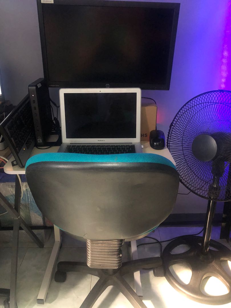 Used computer table and office chair set, Furniture & Home Living ...