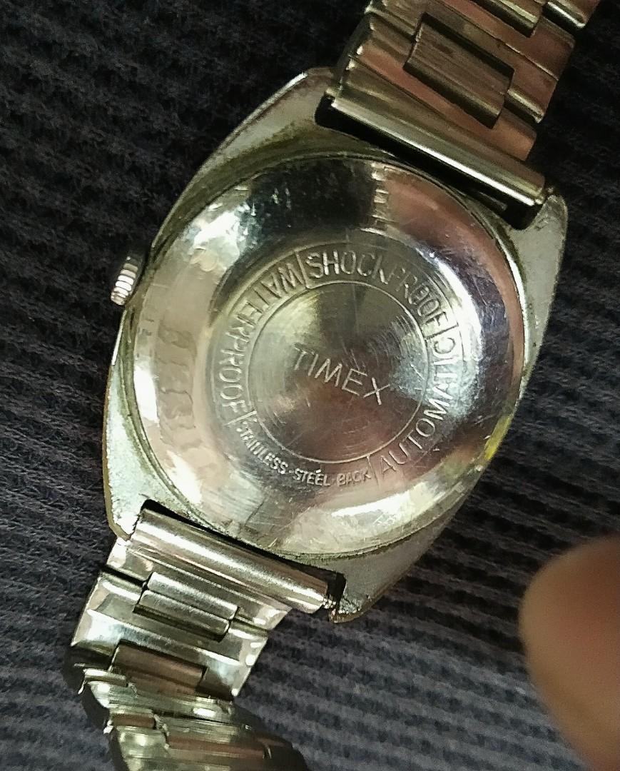 Vintage Gold-Tone Dial Luxury Automatic Timex Watch, Hobbies & Toys ...
