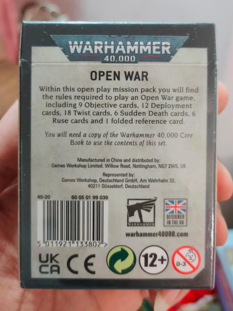 Warhammer 40K Mission Pack Open War Cards NEW, Hobbies & Toys, Toys ...