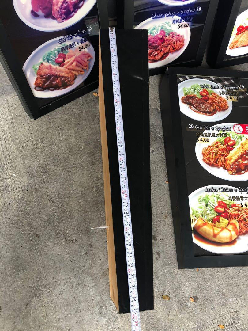 Western food menu light box. Signage , signboard , Food & Drinks, Local ...