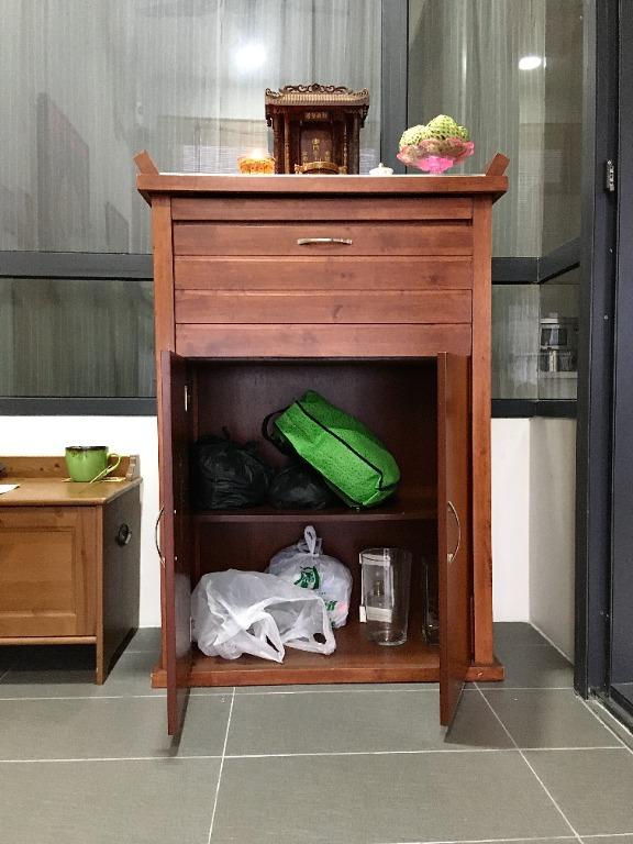 Wooden Prayer Cabinet, Furniture & Home Living, Furniture, Shelves ...