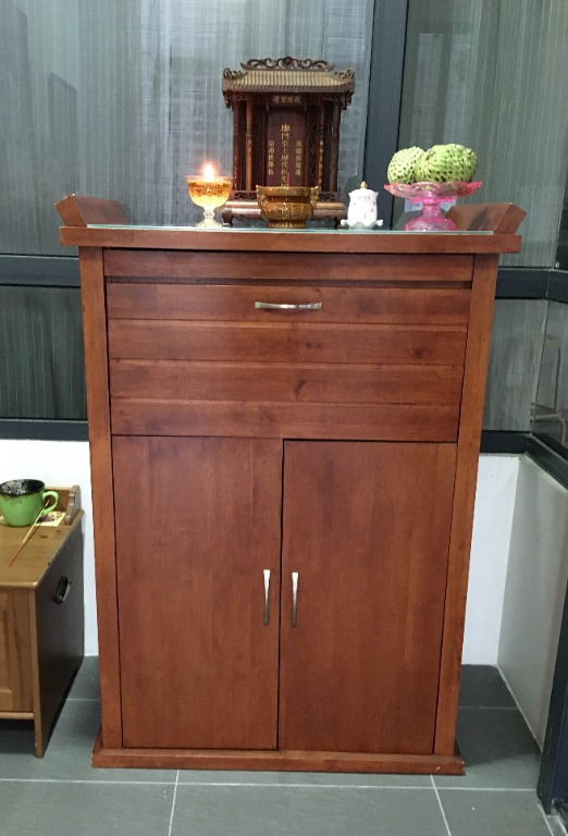 Wooden Prayer Cabinet, Furniture & Home Living, Furniture, Shelves ...