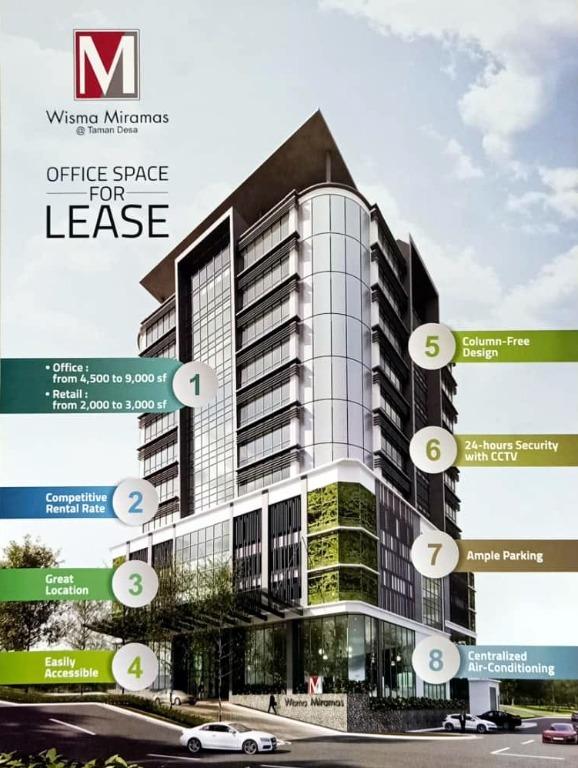 [WTR] Wisma Miramas Office n Retails Space, Taman Desa, Property ...