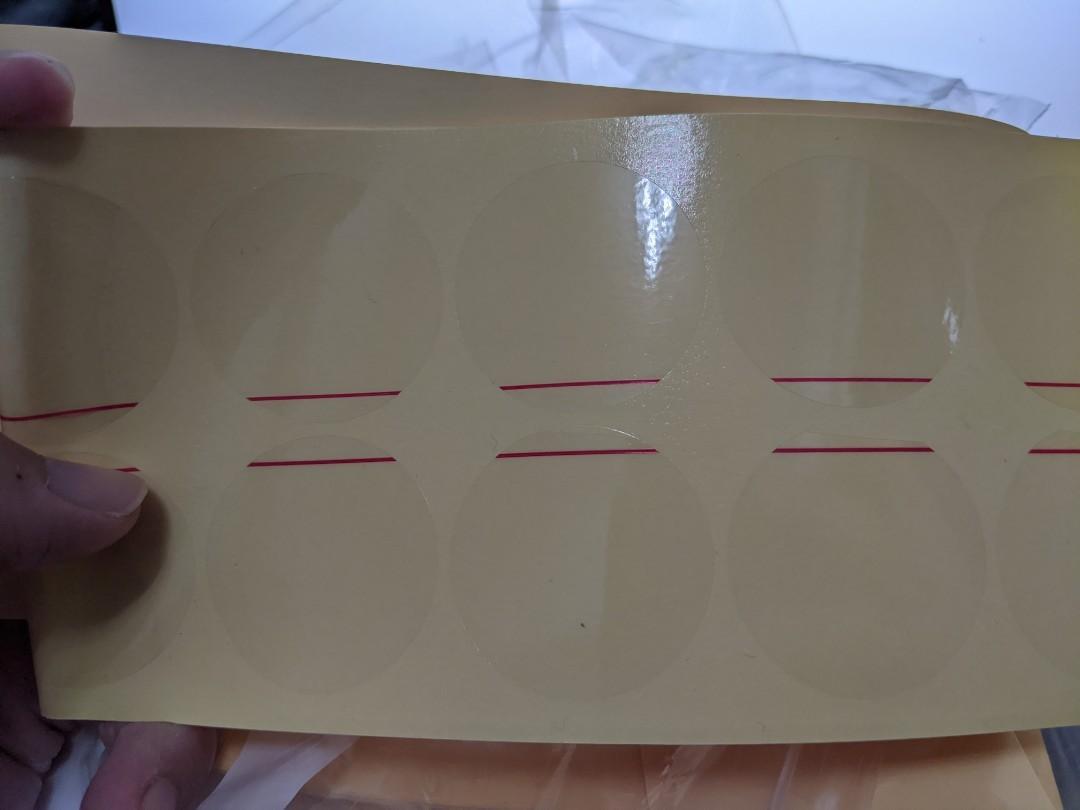 36mm Red Line Watch Caseback Sticker, Luxury, Watches on Carousell