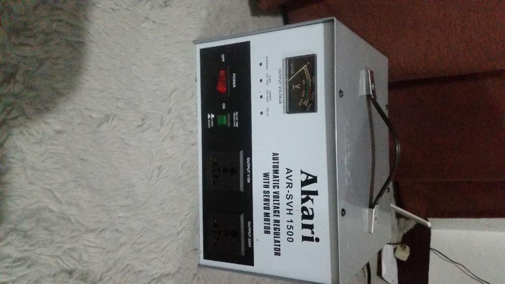 Akari Automatic Voltage Regulator With Servo Motor. AVR-SVH 1500 ...