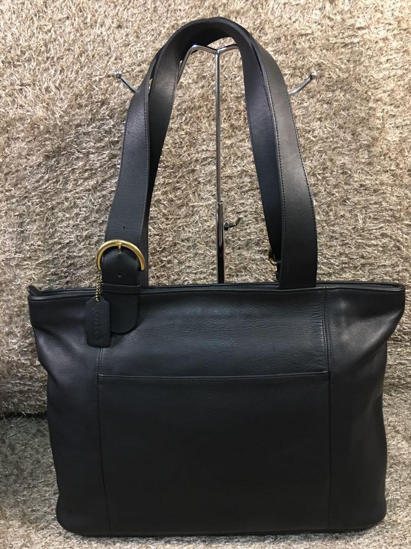 Authentic/Original Coach 4155 Ladies Leather Tote Black bag, Luxury ...