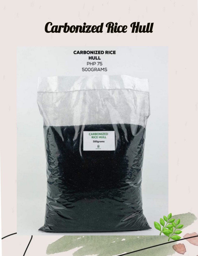CARBONIZED RICE HULL 500g, Furniture & Home Living, Gardening, Soil ...